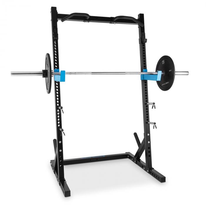 Racktor Half Rack Barbell Station Steel Black